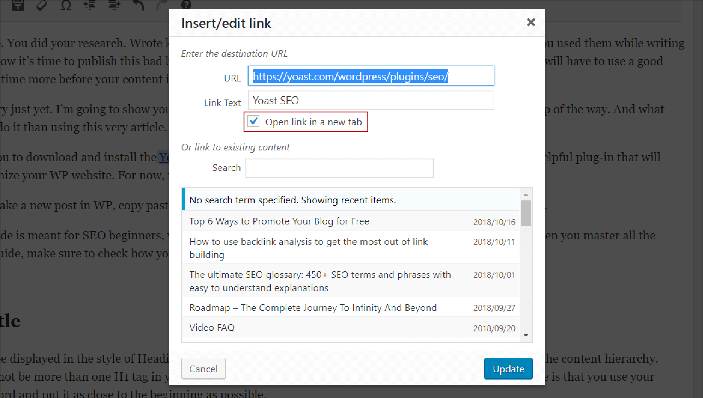 WordPress Classic Editor SEO guide: Screenshots + Checklist