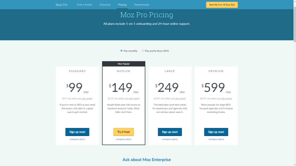 🥇 Discover Moz Pro & Moz Local pricing and what's in them