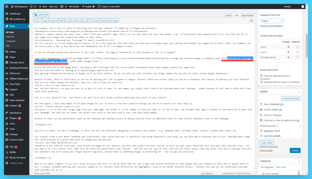 How To Add Alt Text Attributes To WordPress Images In 1 Minute
